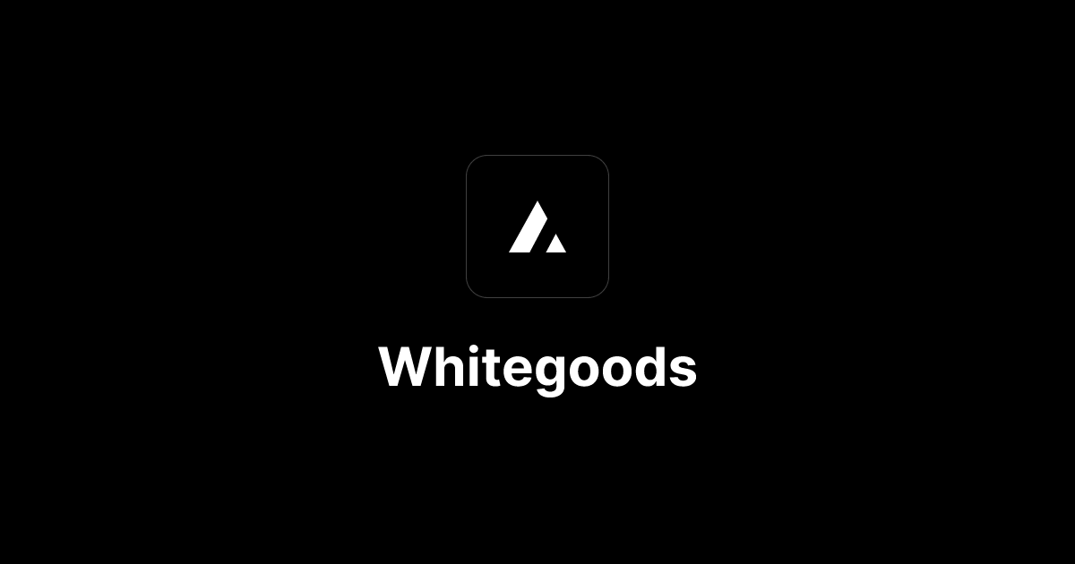 Whitegoods | Airflo